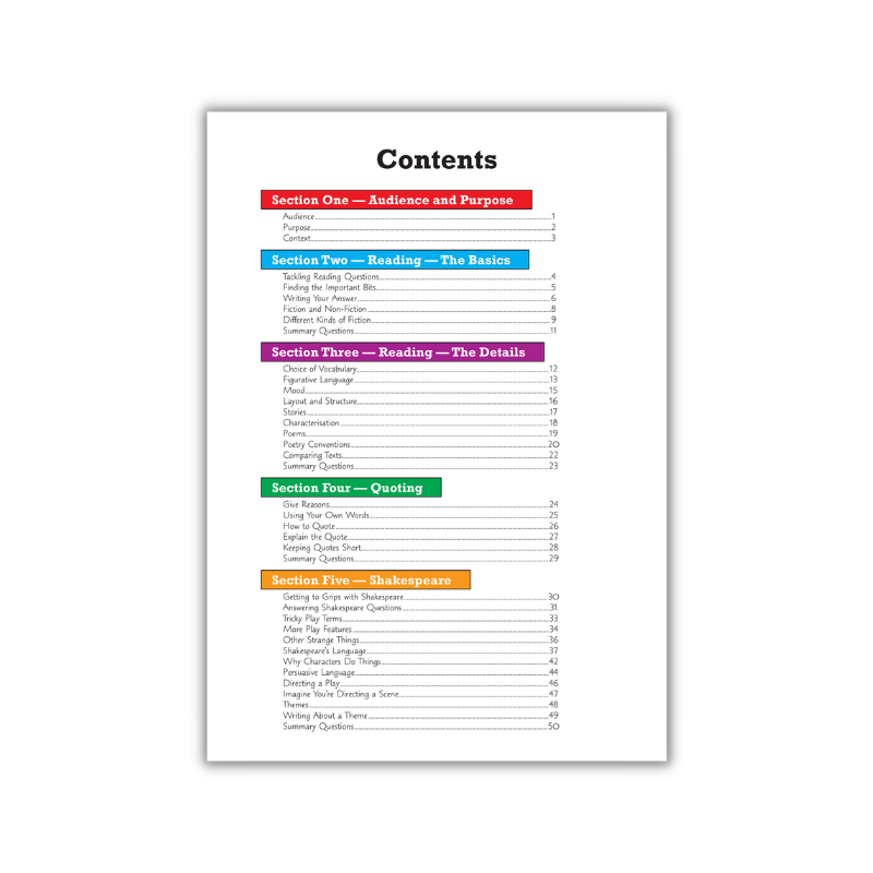 Year 9 English Practice Question & Work Book For Ages 13 -14 KS3 ...