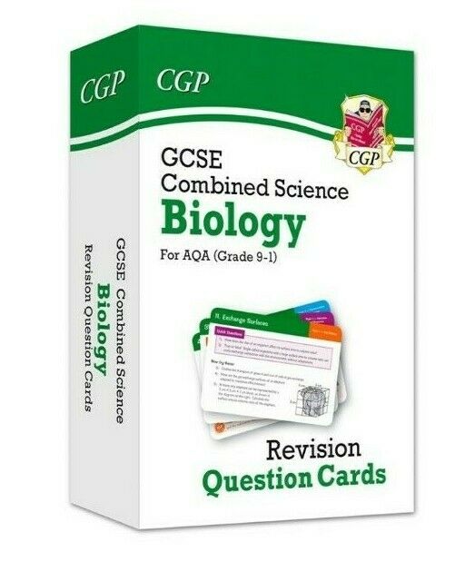 GCSE AQA CGP Combined Science Revision Flashcard All 3 Question Cards ...